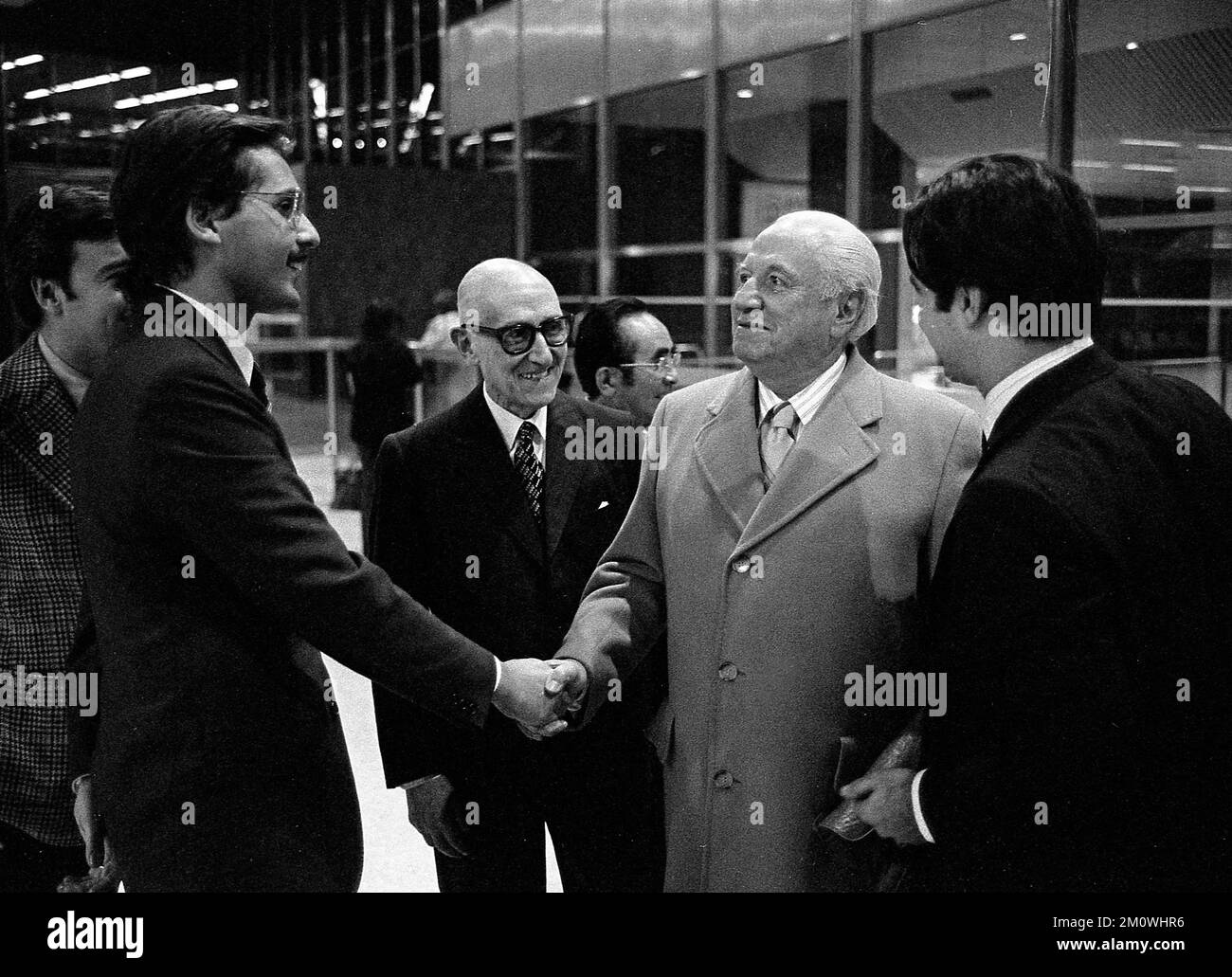 Argentine economist Raúl Prebisch arrives at Buenos Aires Ezeiza ...