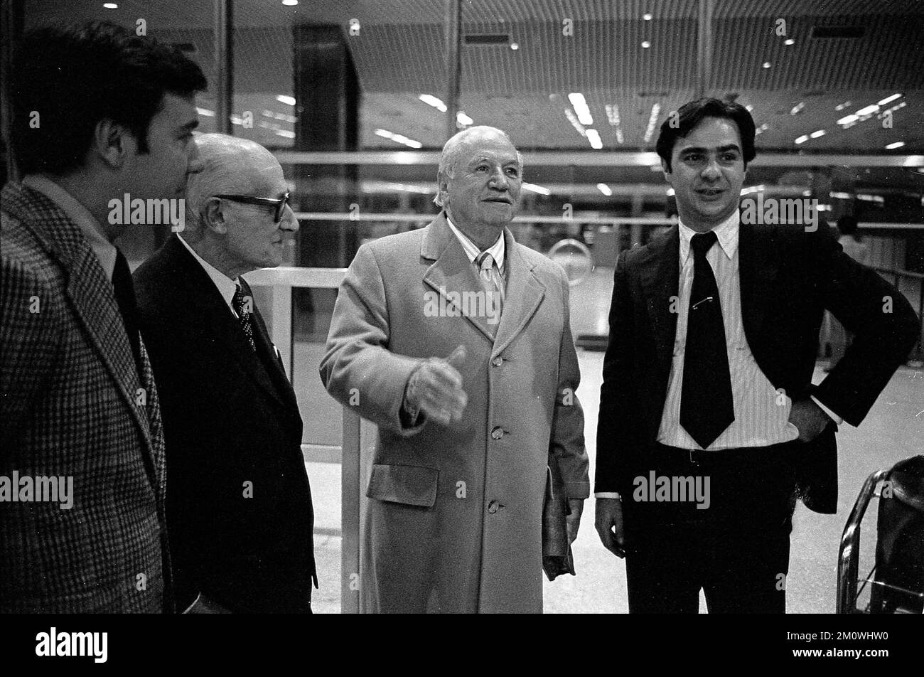Argentine economist Raúl Prebisch arrives at Buenos Aires Ezeiza ...