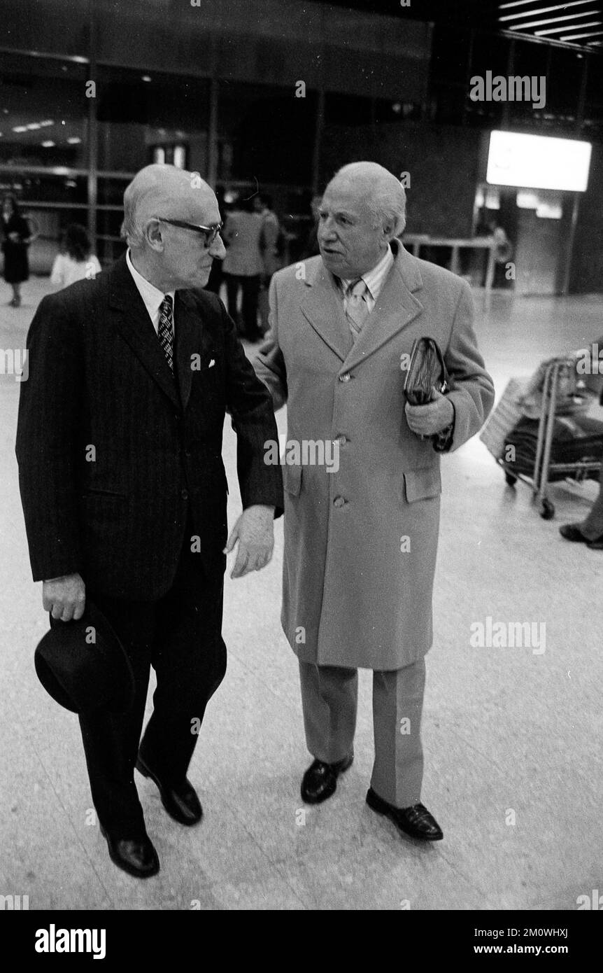 Argentine economist Raúl Prebisch, arrives at Buenos Aires Ezeiza ...