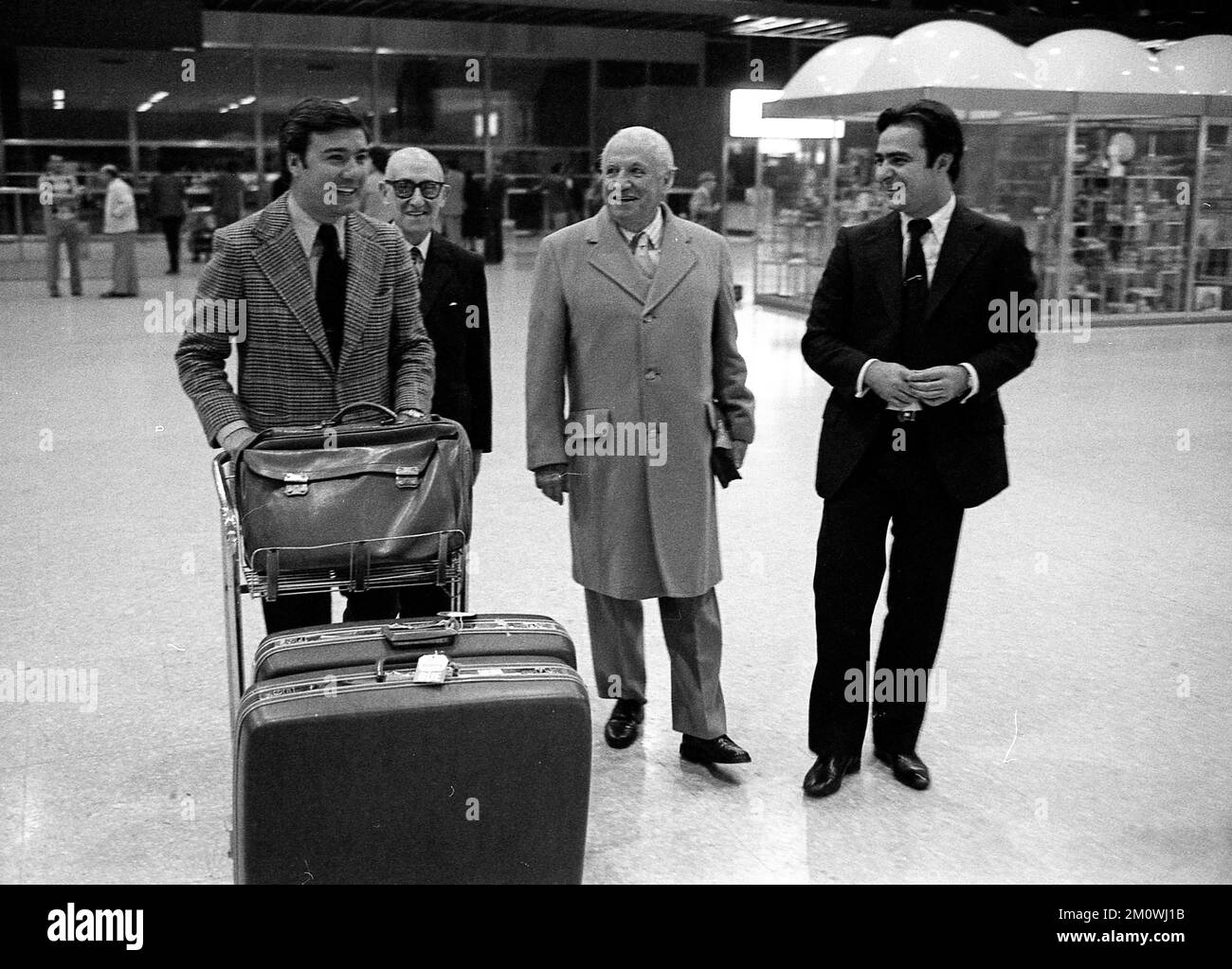 Argentine economist Raúl Prebisch, arrives at Buenos Aires Ezeiza ...