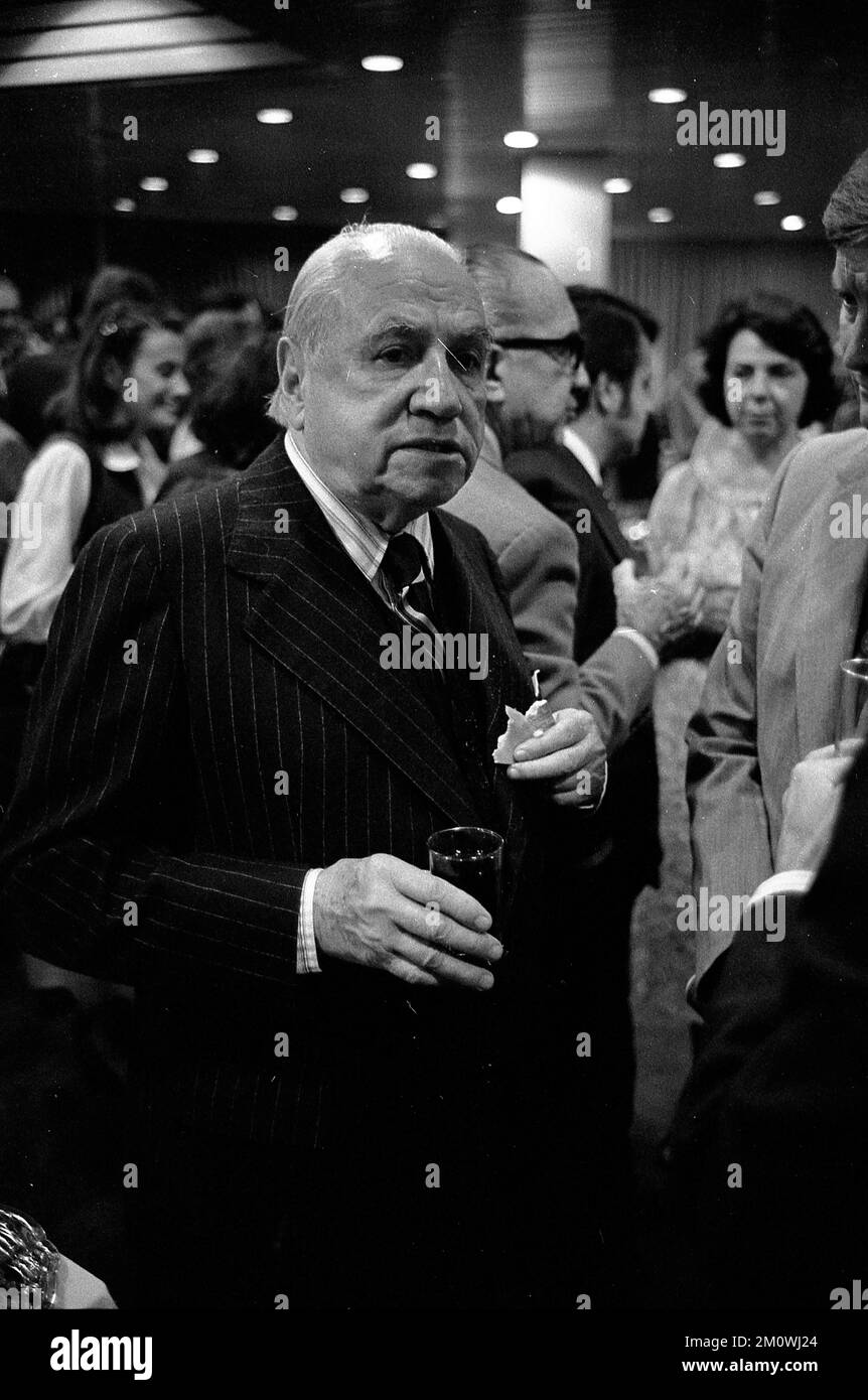 Argentine economist Raúl Prebisch, during a conference in Buenos Aires ...