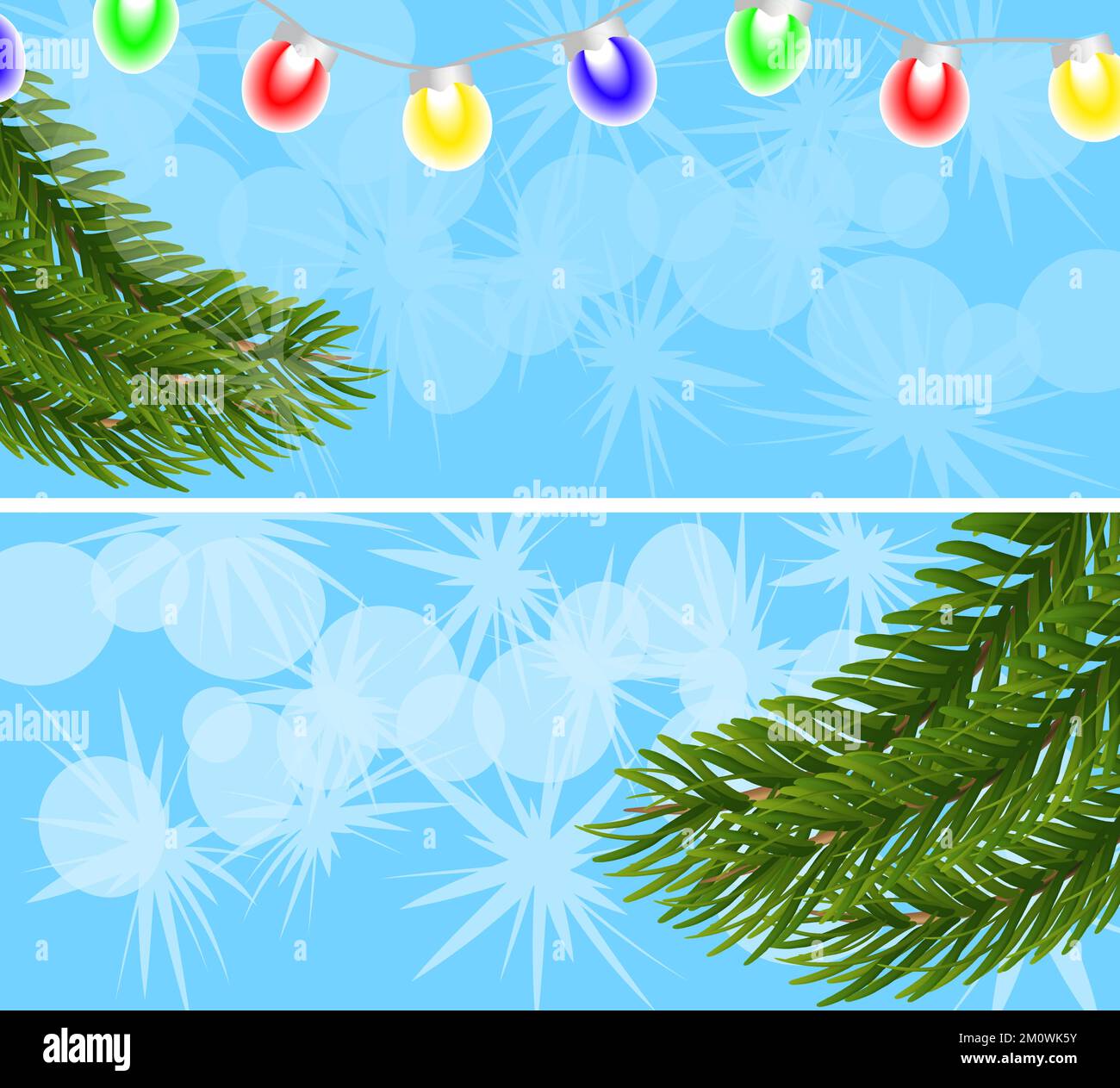 Blue spruce tree branches Stock Vector Images - Alamy