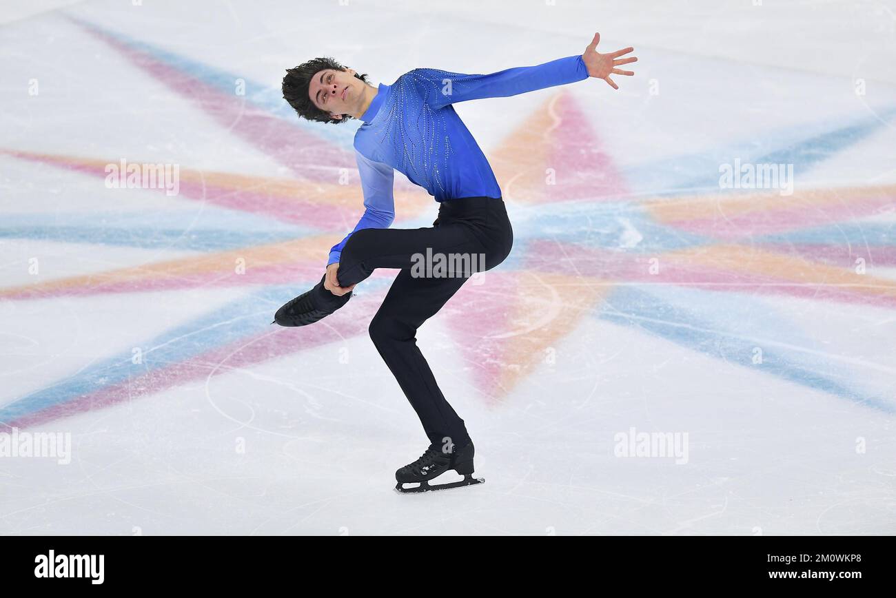 December 8, 2022, TURIN, Italia: Nikolaj Memola of Italy in action ...