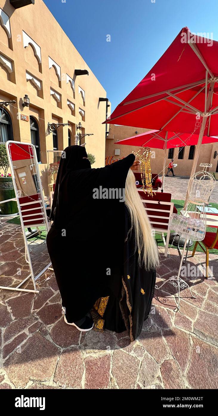 Doha, Qatar. 08th Dec, 2022. Miss Butt World Cup Marina Smith is ...