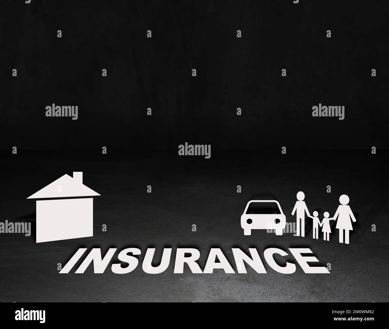 Concept insurance house car hi-res stock photography and images - Alamy