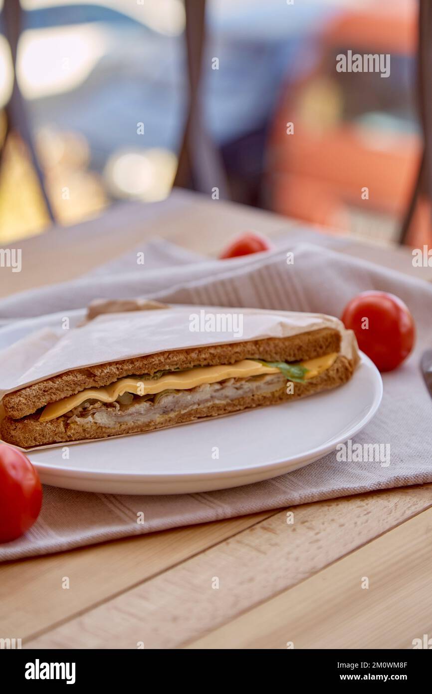 Healthy sandwich with oyster mushroom and vegetables - healthy for ...