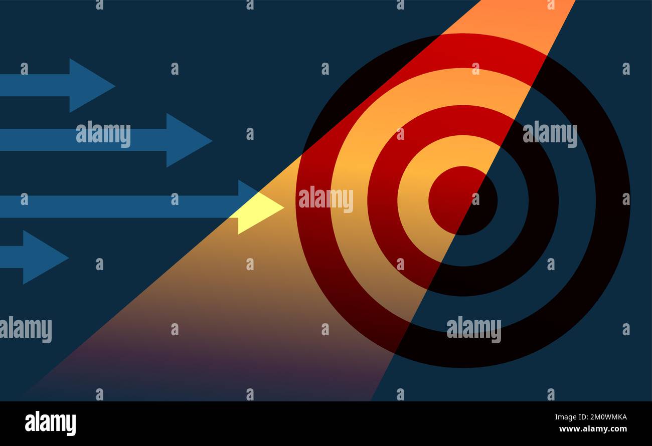 Aim arrow 3d rendering Stock Vector Images - Alamy