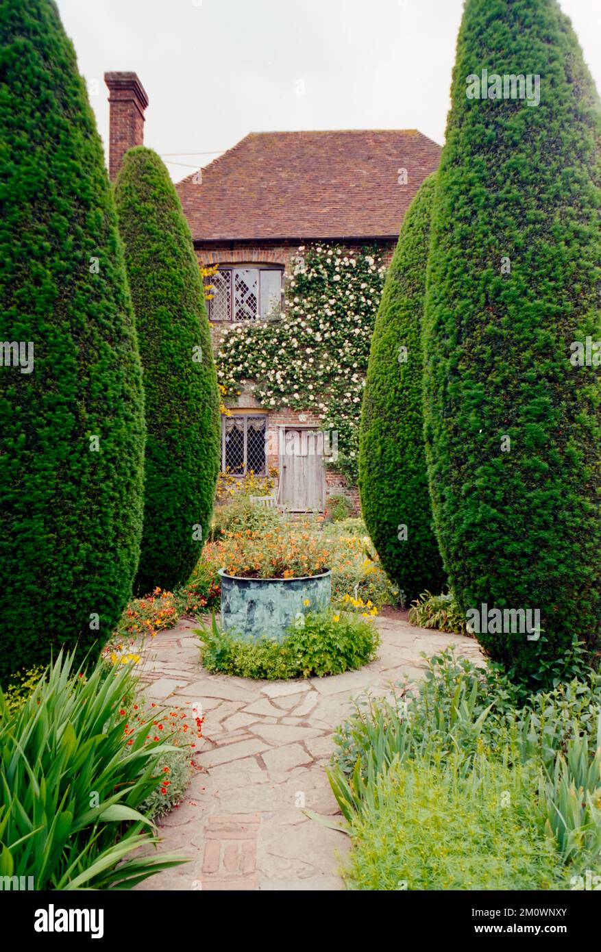 Sissinghurst Gardens in Kent. A National Trust Property, shot on Film ...