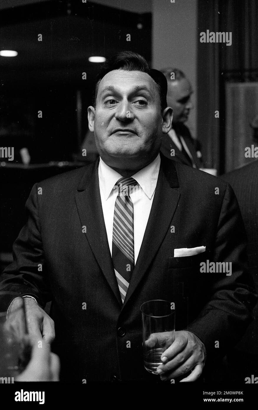 Richard Tucker, American tenor, during a press interview in Buenos ...