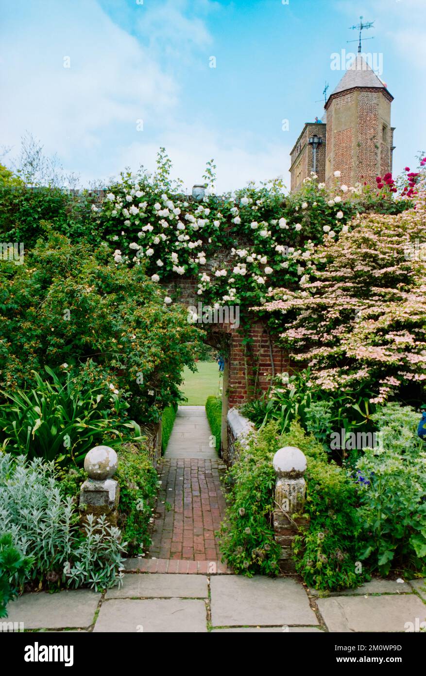 Sissinghurst Gardens in Kent. A National Trust Property, shot on Film ...