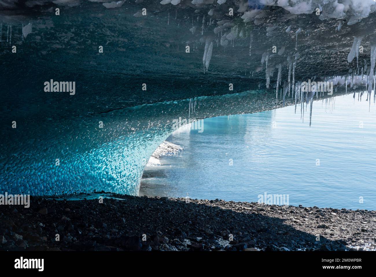 Ice cave, Larsen Inlet, Weddell Sea, Antarctica Stock Photo - Alamy