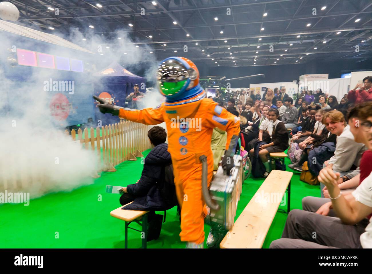 J Spooner making his entrance at the Engage Stage, Space Shed, during ...