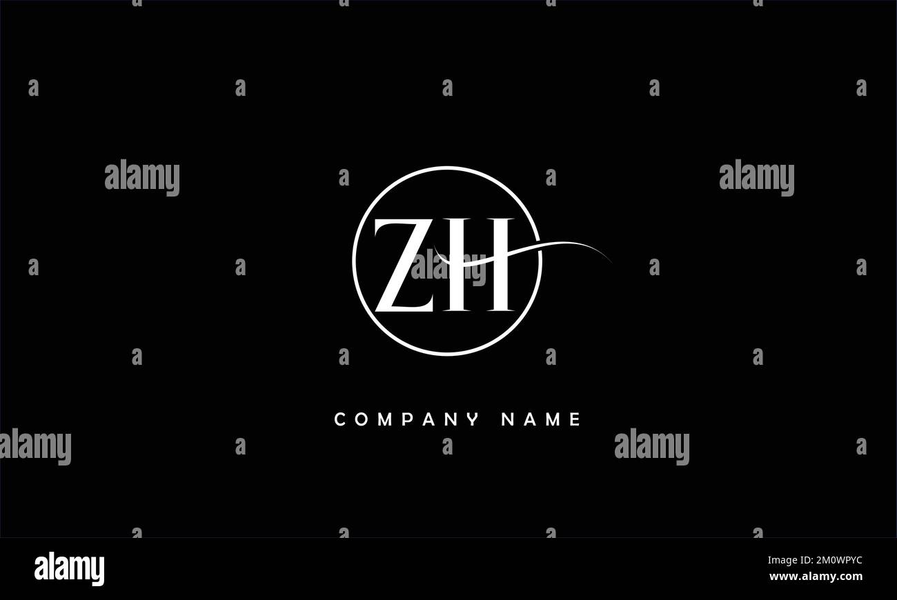 ZH, HZ Abstract Letters Logo Monogram Stock Vector Image & Art - Alamy