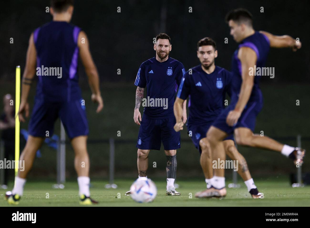 Lionel messi 2022 argentina training hi-res stock photography and ...