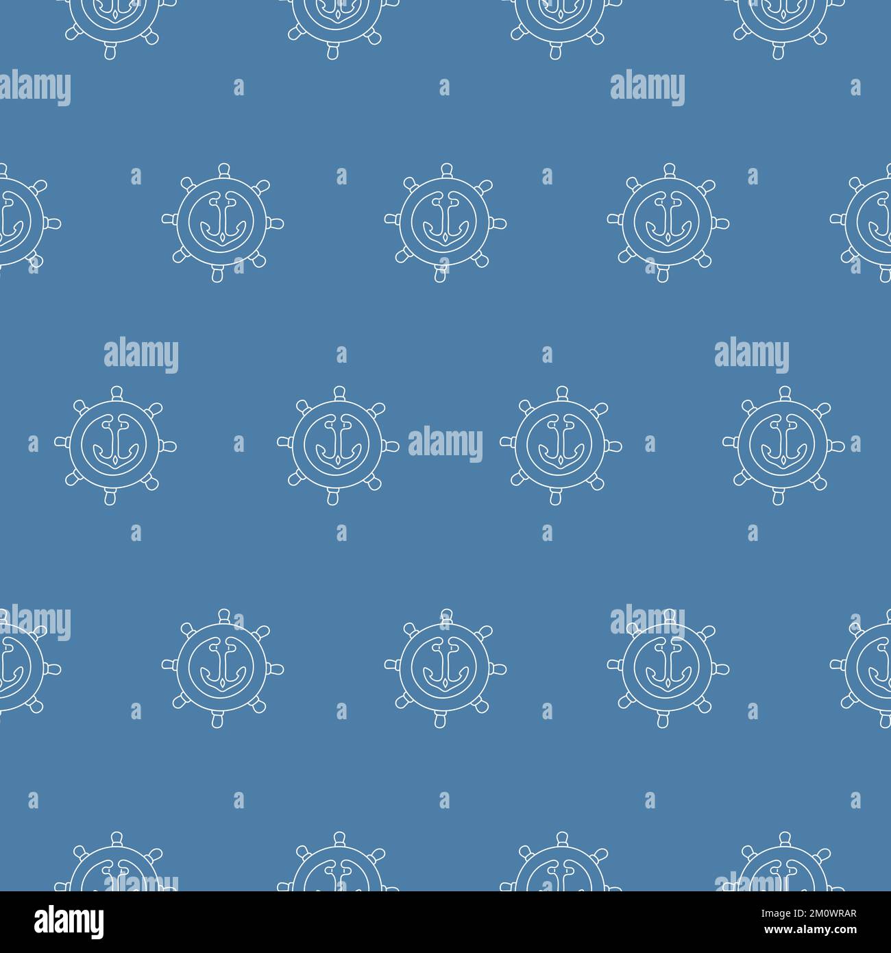 Anchor helm blue vector Stock Vector Images - Alamy