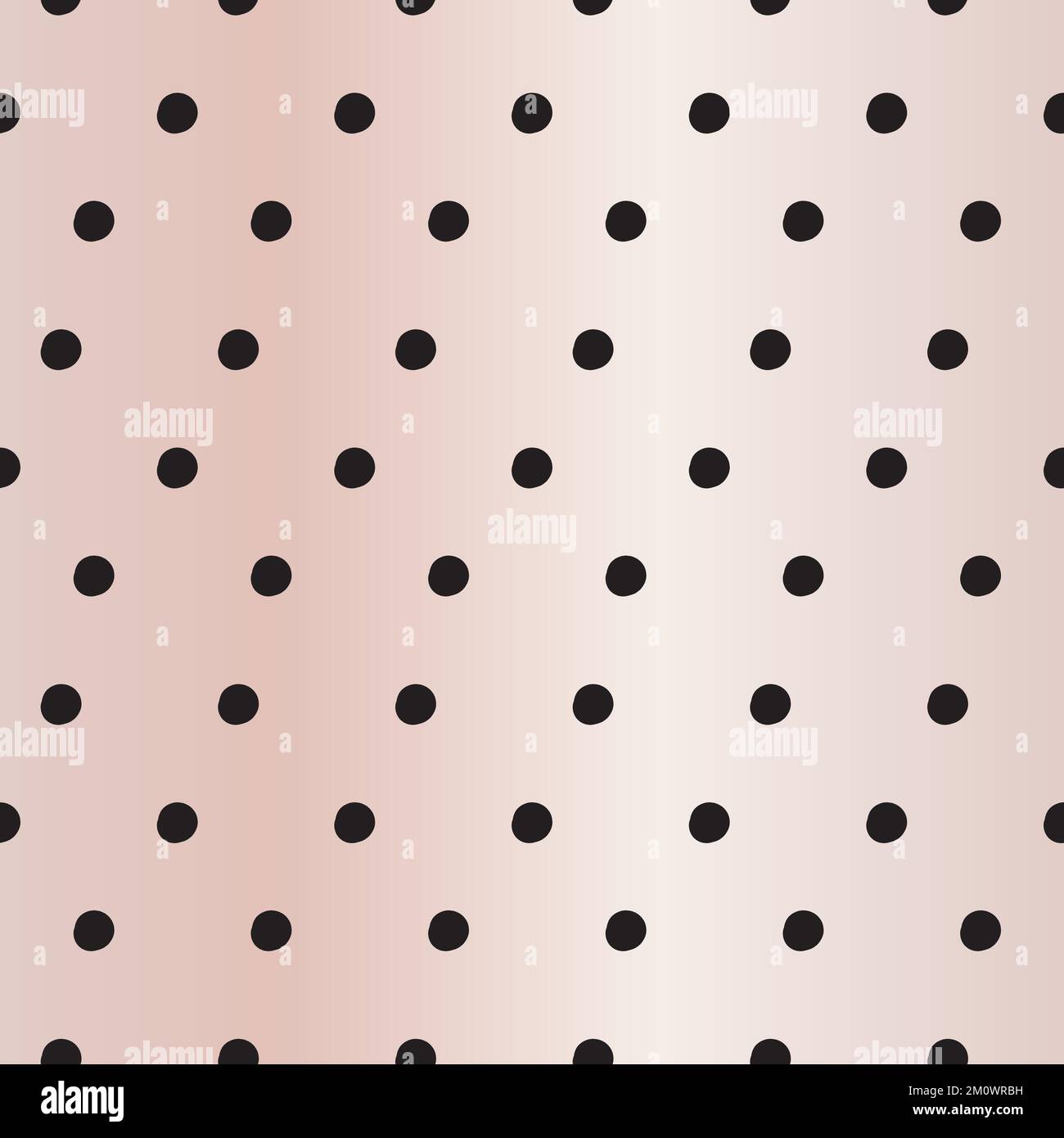 Seamless black polka dots on pink gradient pattern Stock Vector Image ...