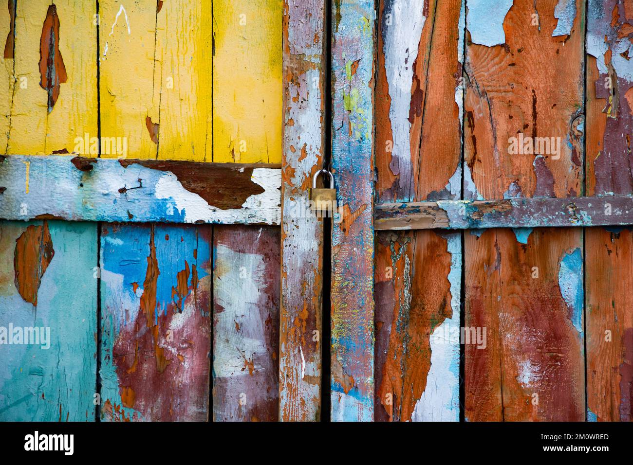 colorful painted wooden door background Stock Photo - Alamy