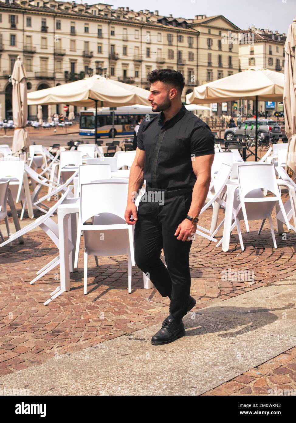 Man walking to sun road hi-res stock photography and images - Alamy