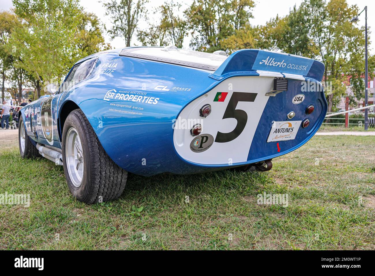 A rear view of the mesmerizing Shelby Daytona Cobra Coupe classic ...
