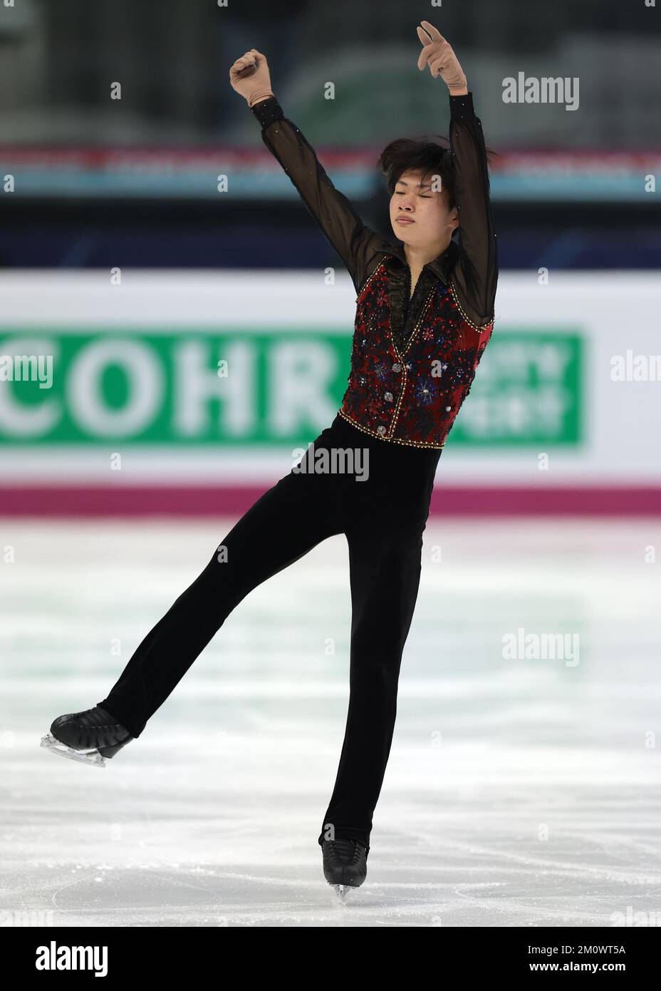 Turin, Italy, 8th December 2022. Nozomu Yoshioka of Japan performs in ...