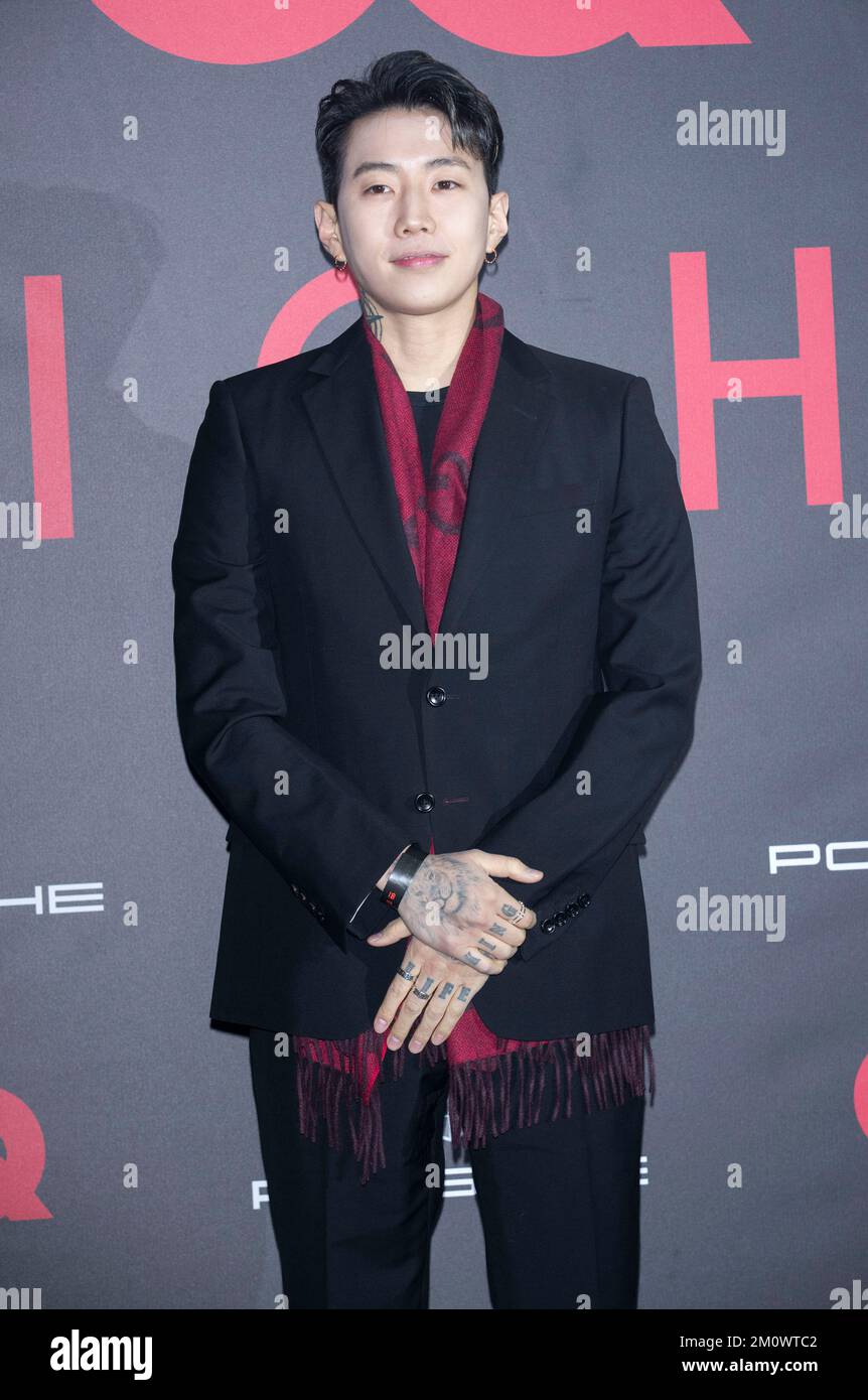 Seoul, South Korea : 8 December 2022, South Korean rapper Park Jae-beom, attends a photocall for ...
