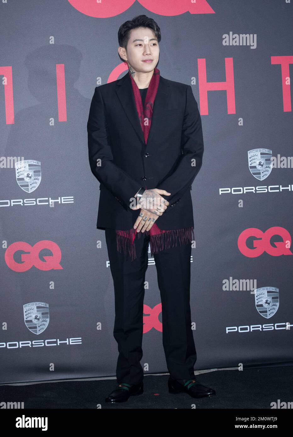 Seoul, South Korea : 8 December 2022, South Korean rapper Park Jae-beom, attends a photocall for ...