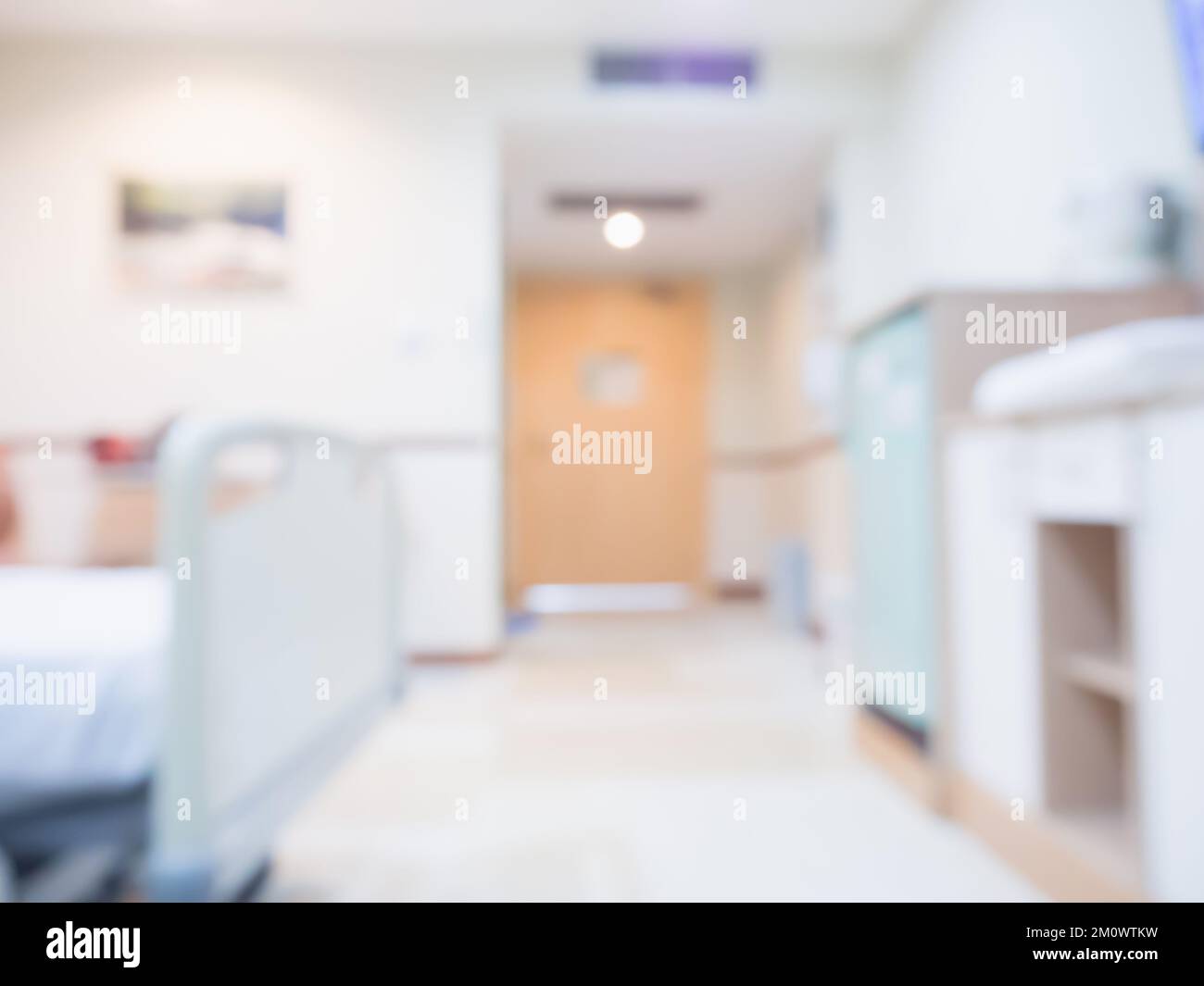 Abstract blur Hospital Room interior for background Stock Photo - Alamy