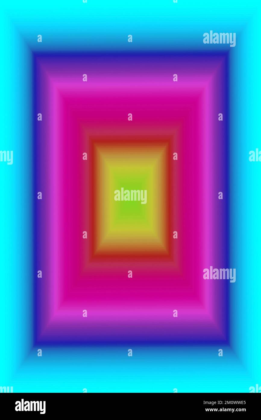 Multi-layers of Gradient Blue and Hot Pink 3D Frames for Abstract ...