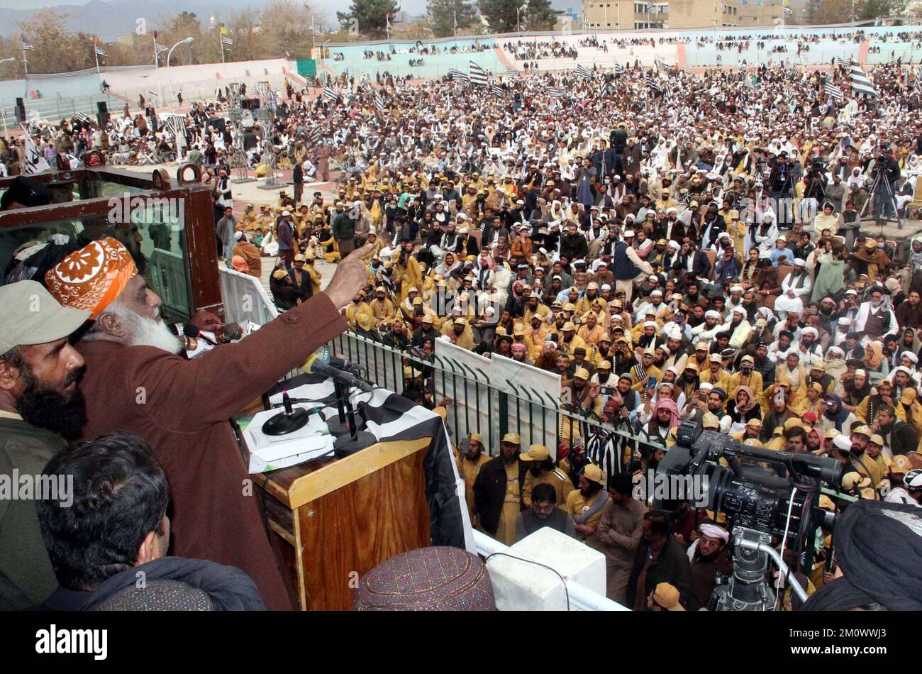 Jamiat Ulema-e-Islam (JUI-F) President, Maulana Fazal-ur- Rehman ...