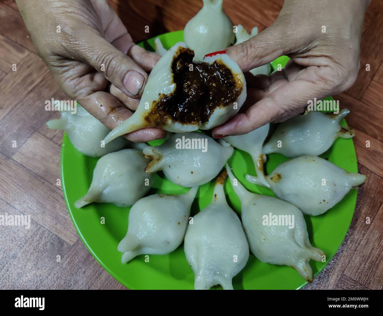 Kathmandu, Bagmati, Nepal. 8th Dec, 2022. A woman from Newar community ...