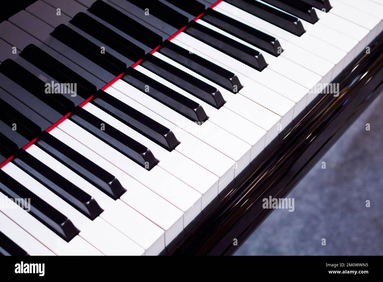 Piano keyboard background musical instrument Stock Photo - Alamy