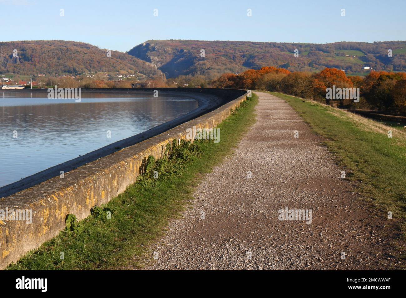 December 2022 - Footpath around Cheddar Reservoir. in Somerset, England ...