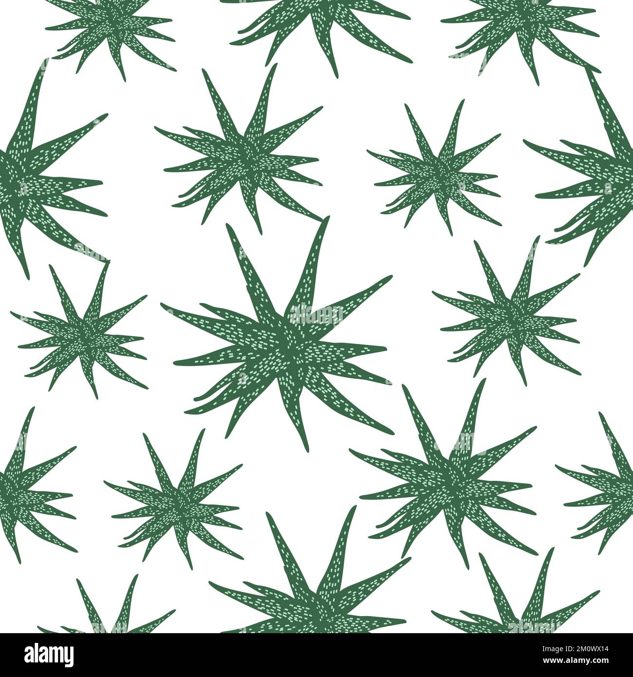 Aloe leaves pattern Stock Vector Images - Alamy