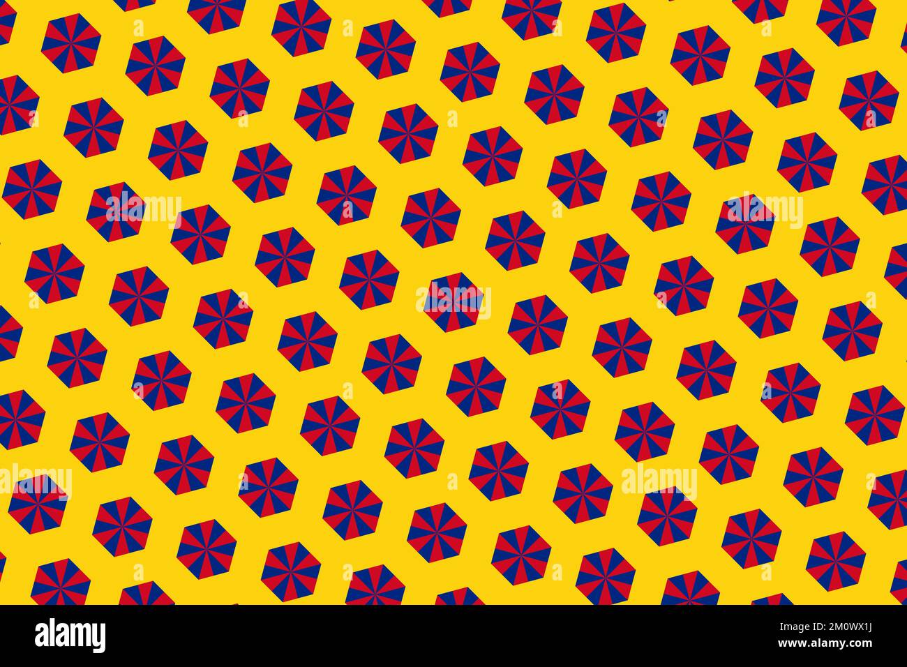 Geometric pattern in the colors of the national flag of Romania. The ...