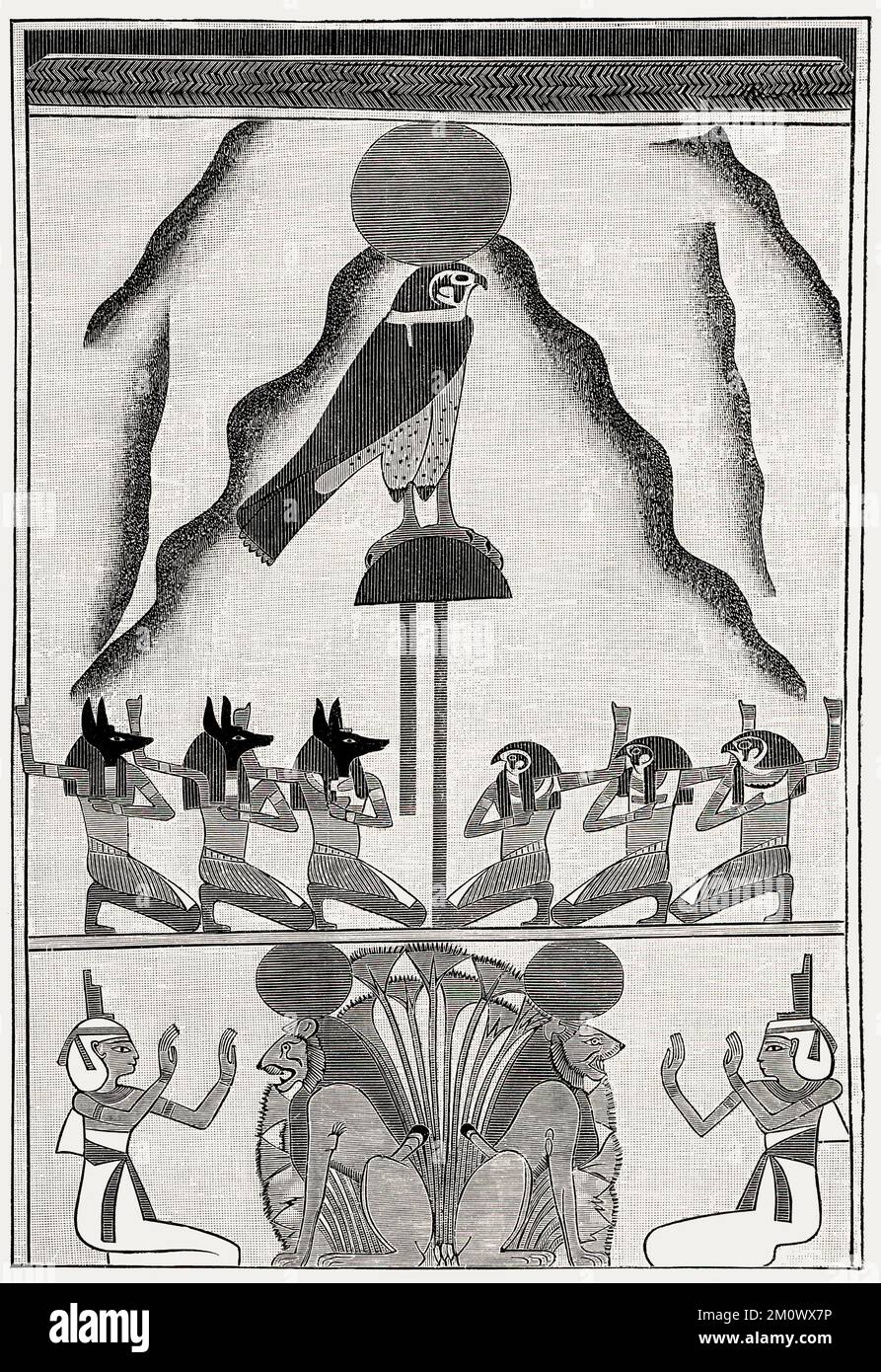 Ancient Egyptian sun worship Stock Photo - Alamy
