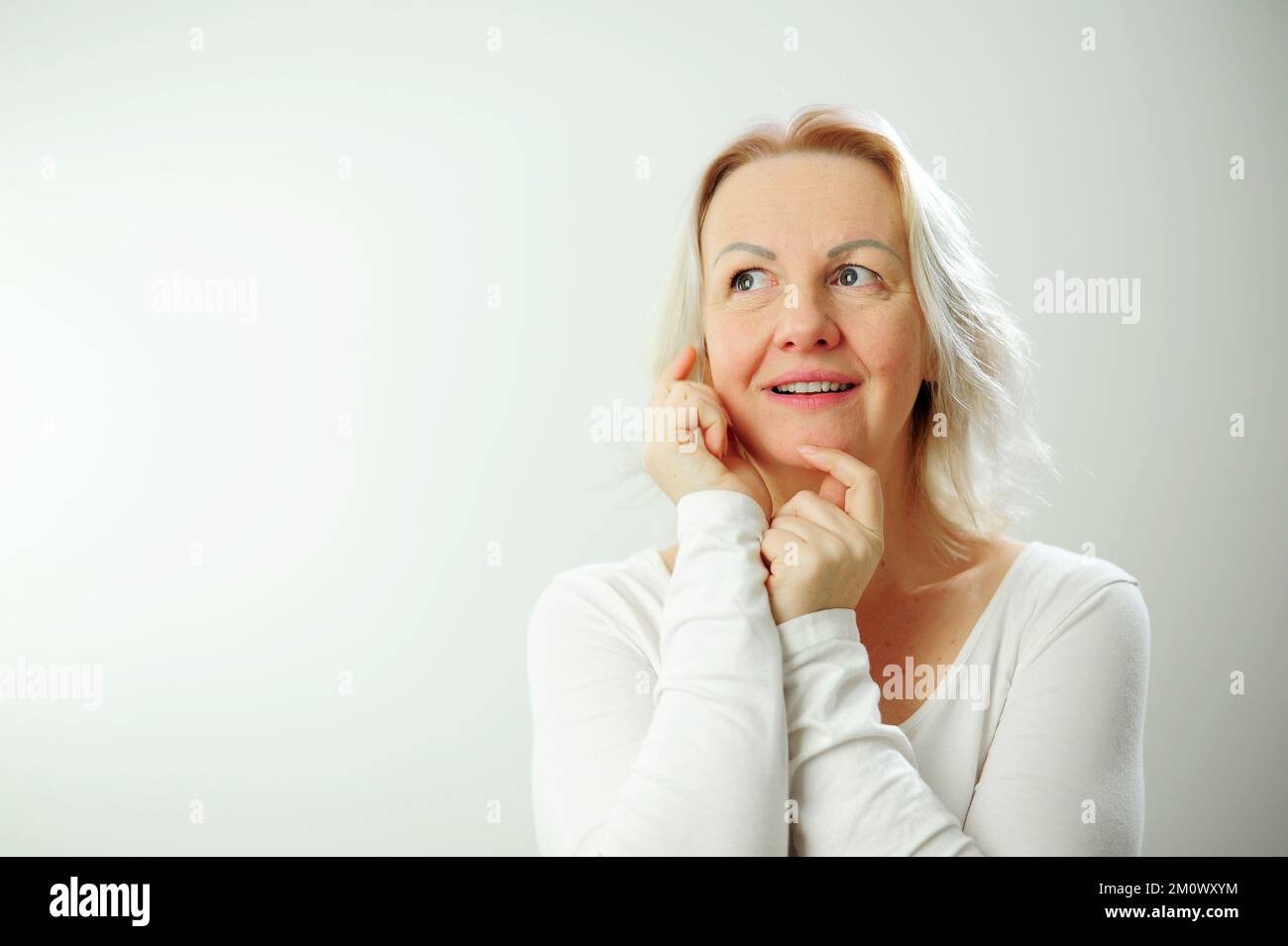 doubt woman dream dreamy nice pretty cute lady people choose decide ...