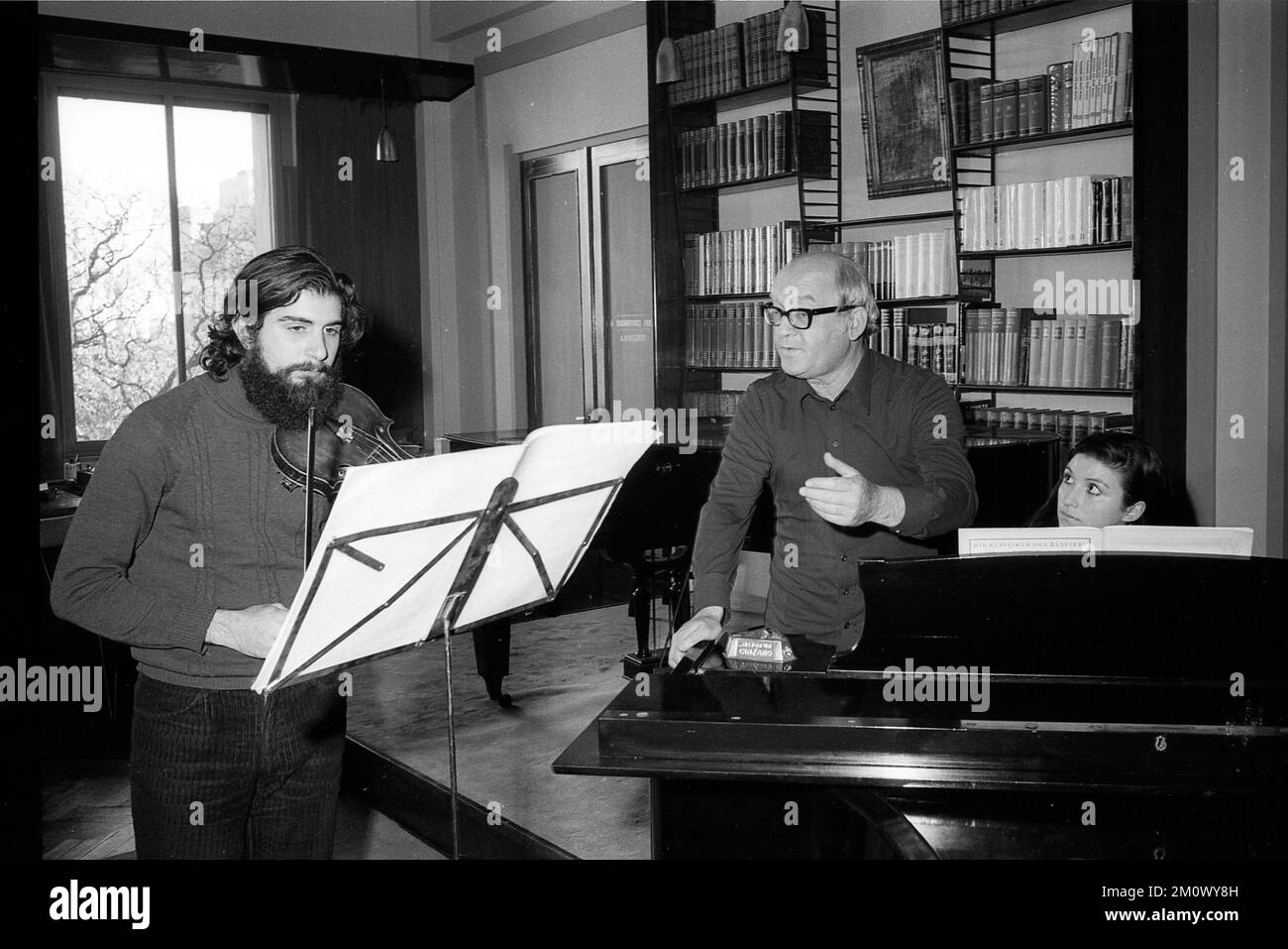 Sergio Lorenzi, Italian pianist and educator, during a masterclass at ...