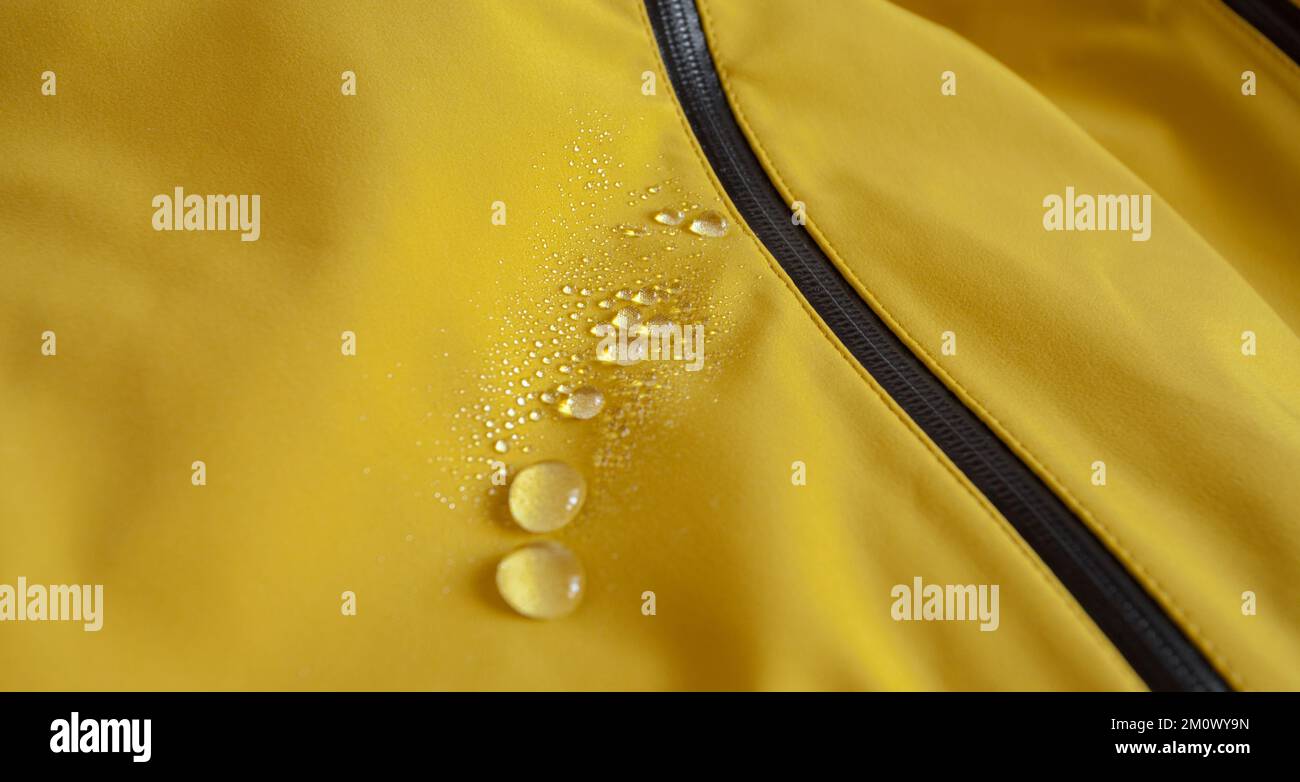 waterproof technology for mountain clothes Stock Photo - Alamy