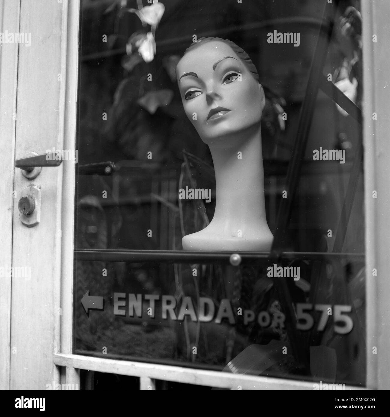 Manikin in a shop window, Buenos Aires, Argentina, circa 1960 Stock ...
