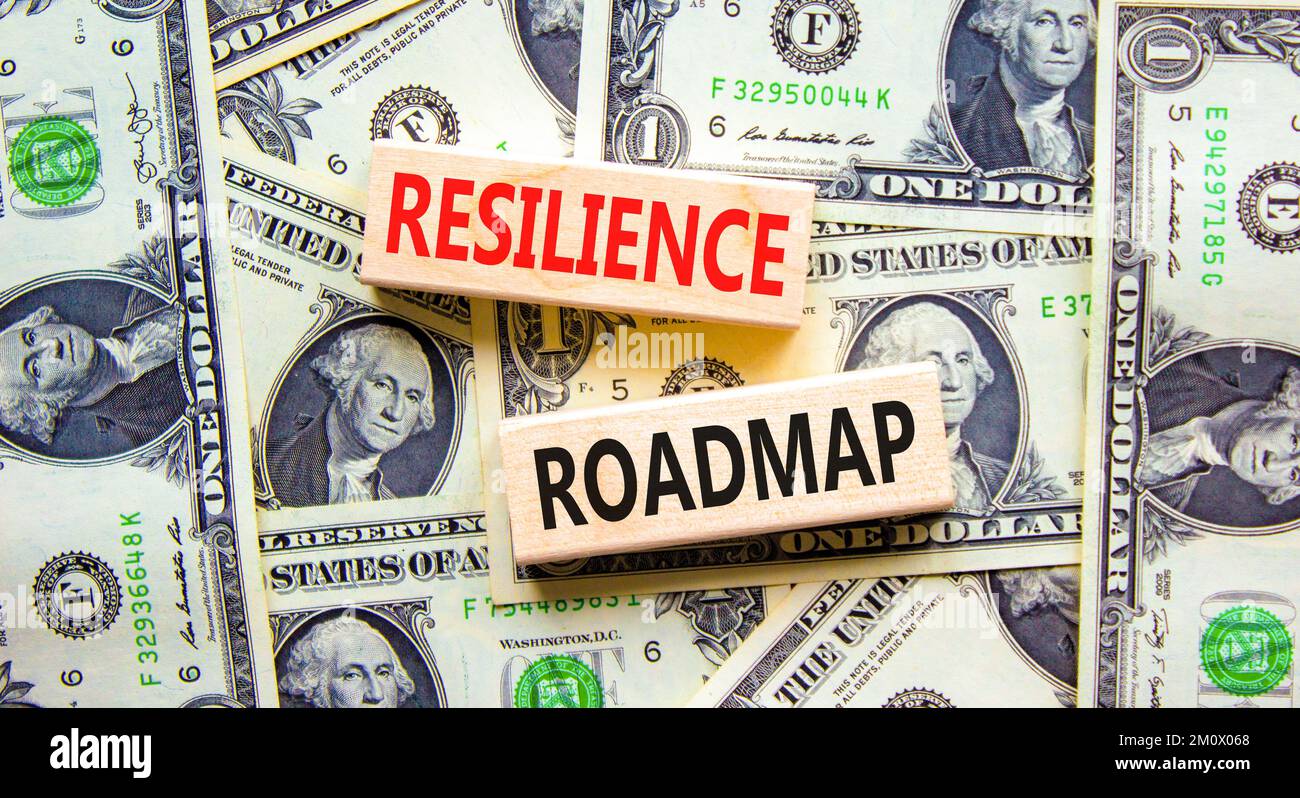 Resilience roadmap symbol. Concept word Resilience roadmap typed on ...