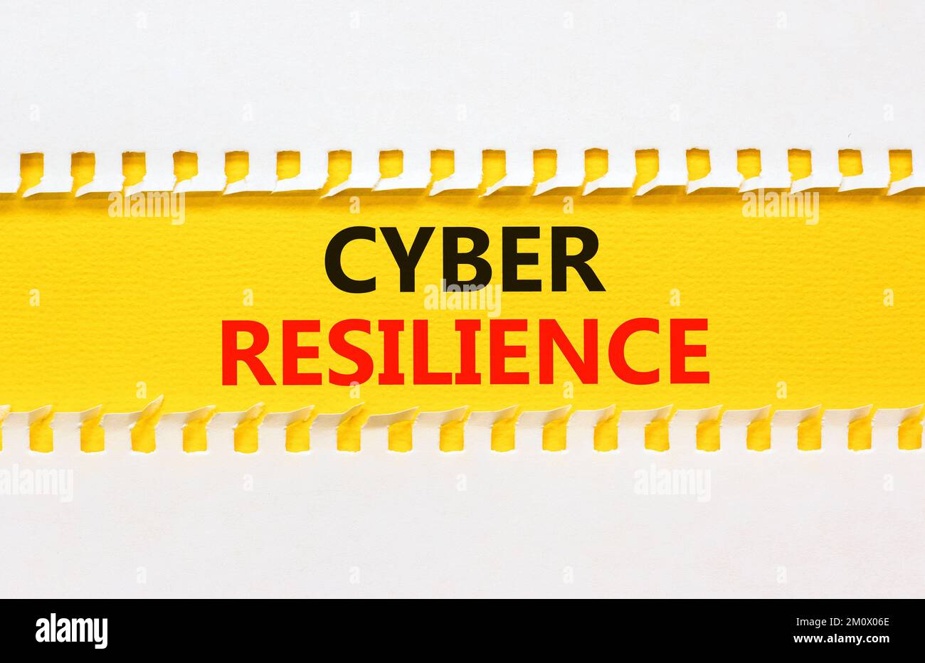 Cyber resilience symbol. Concept word Cyber resilience typed on yellow ...