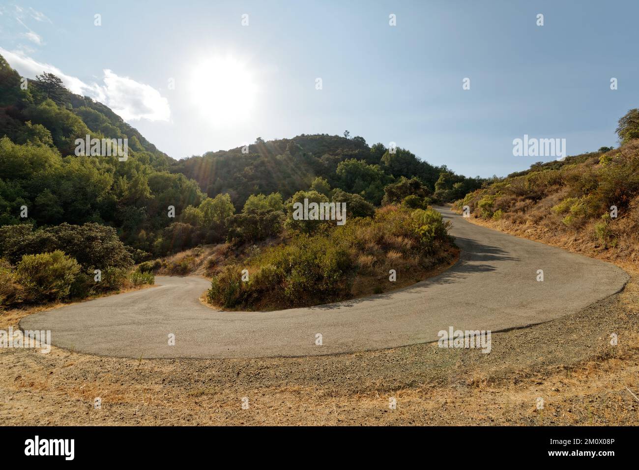 View asphalt road winds hi-res stock photography and images - Alamy