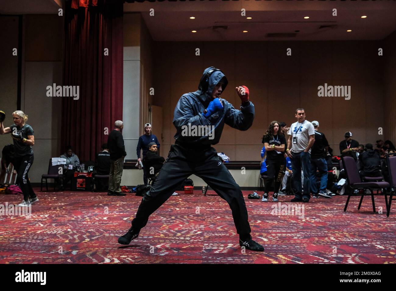 Lubbock, TX, USA. 7th Dec, 2022. Boxers competing in the USA Boxing ...