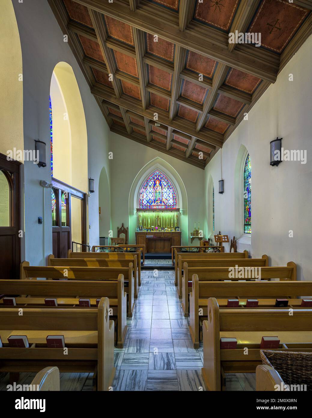 Side chapel at the historic Cathedral of St. John in downtown ...