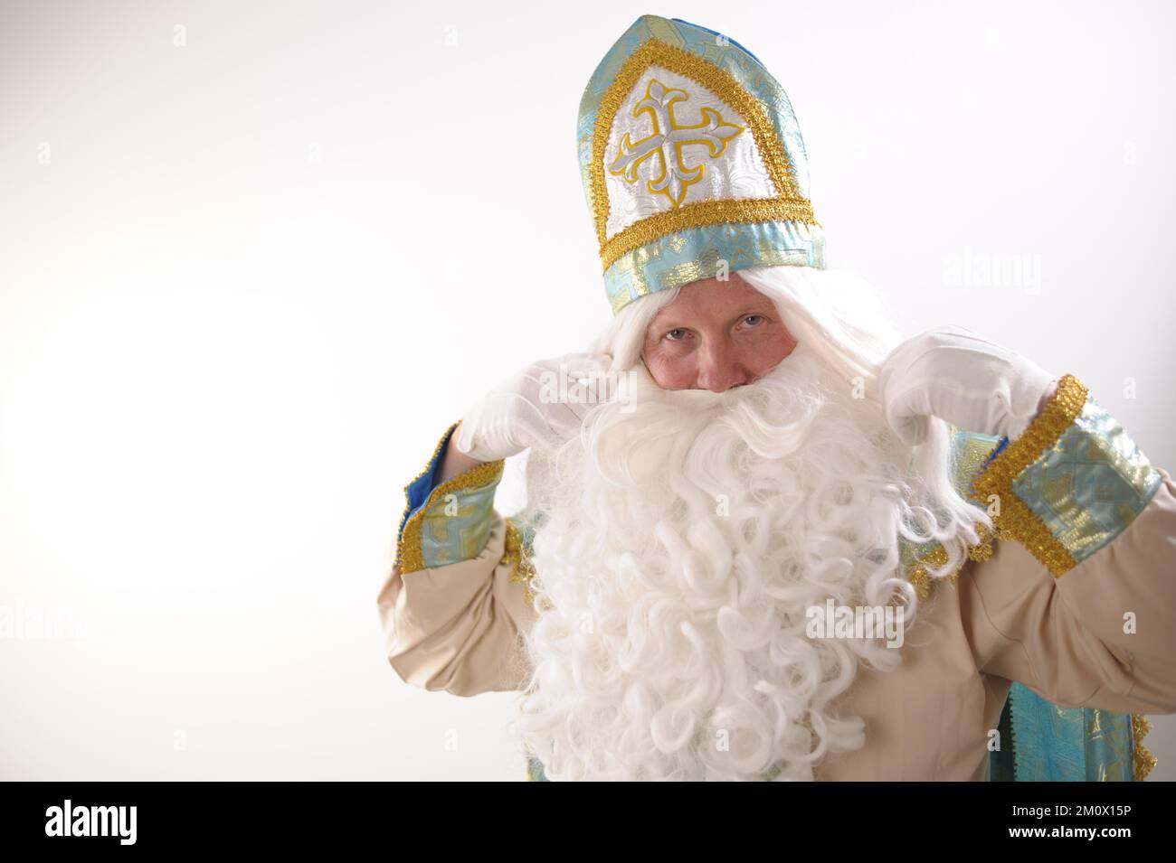 different positive emotions of St. Nicholas the Wonderworker who was ...