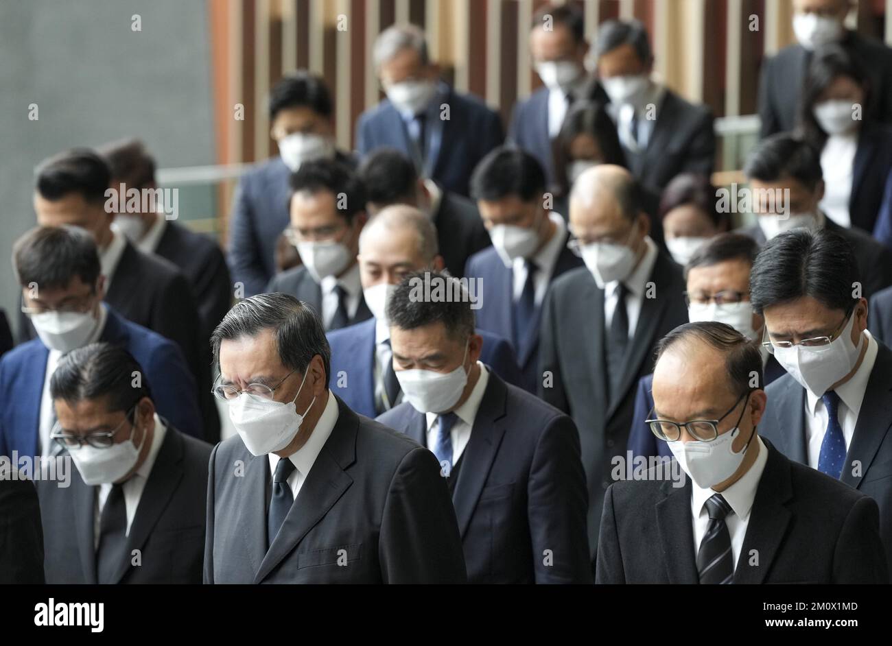 Legislators gather at the legislative council to participate the ...