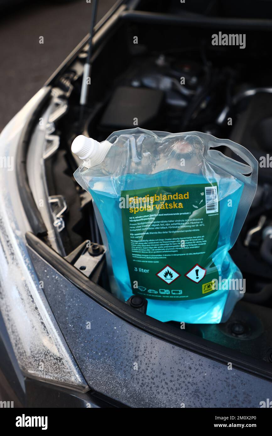 Ready-mixed windscreen washer fluid Stock Photo - Alamy