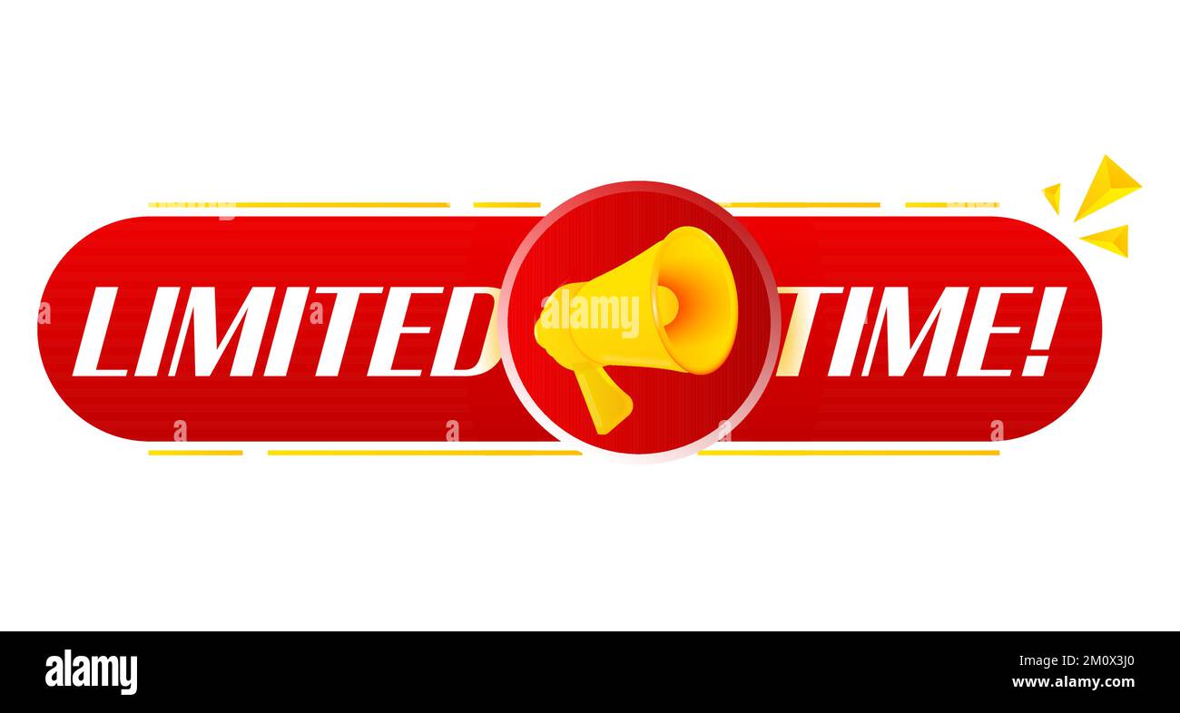 Megaphone limited time speech Stock Vector Images - Alamy