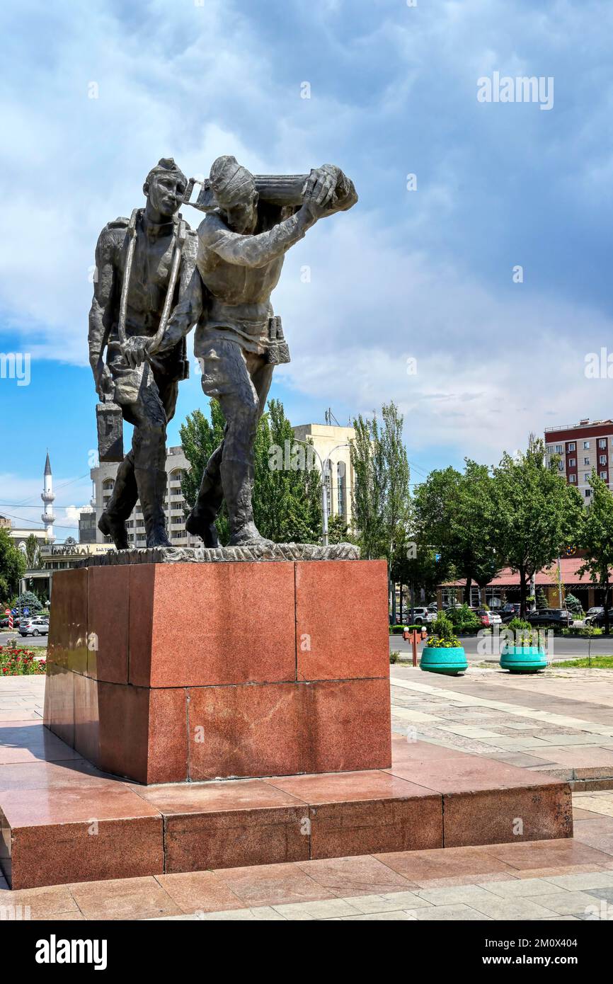 World War II memorial, Victory Square, Bishkek, Kyrgystan Stock Photo ...