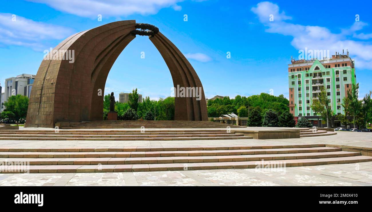 World War II memorial, Victory Square, Bishkek, Kyrgystan Stock Photo ...